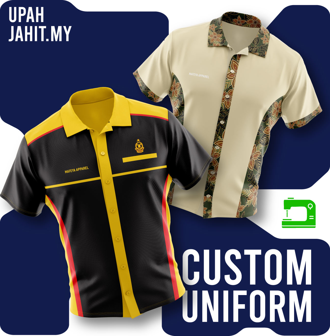 Custom Uniform - Upah Jahit Pukal